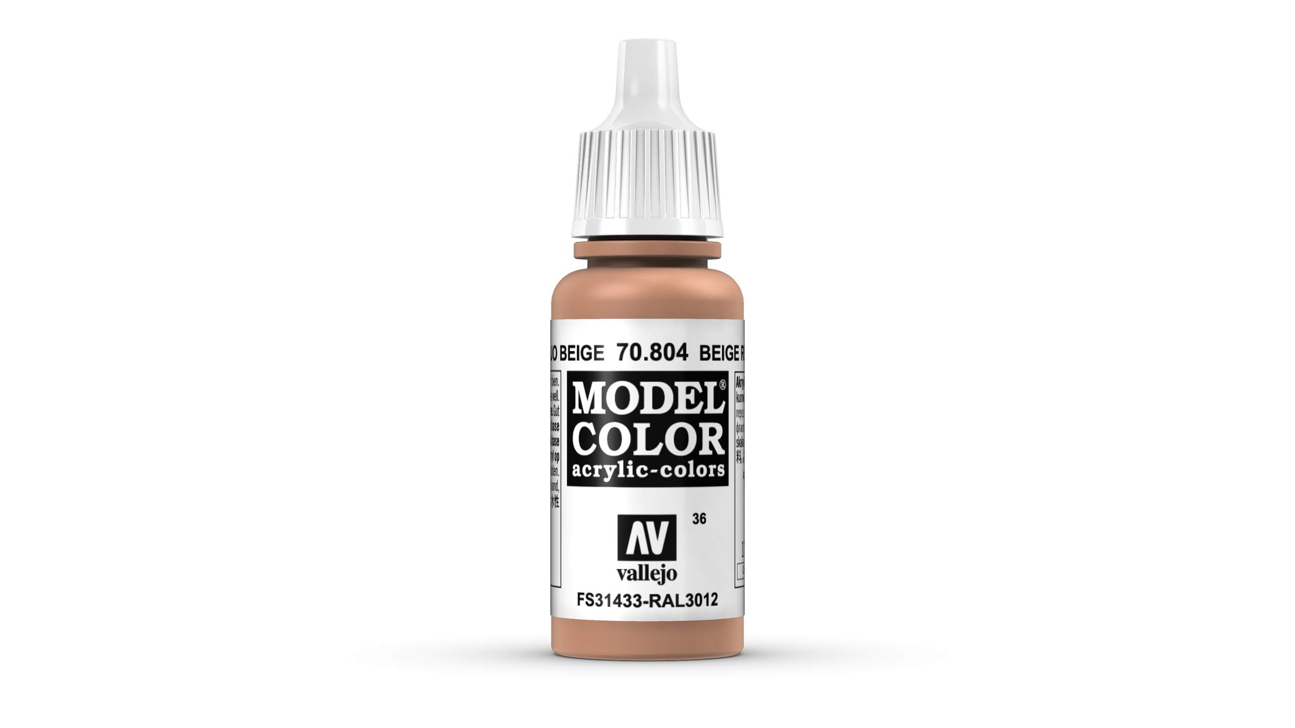 Model Color Vallejo 70804 Beige Red 17 ml Matt Airbrush Farbe