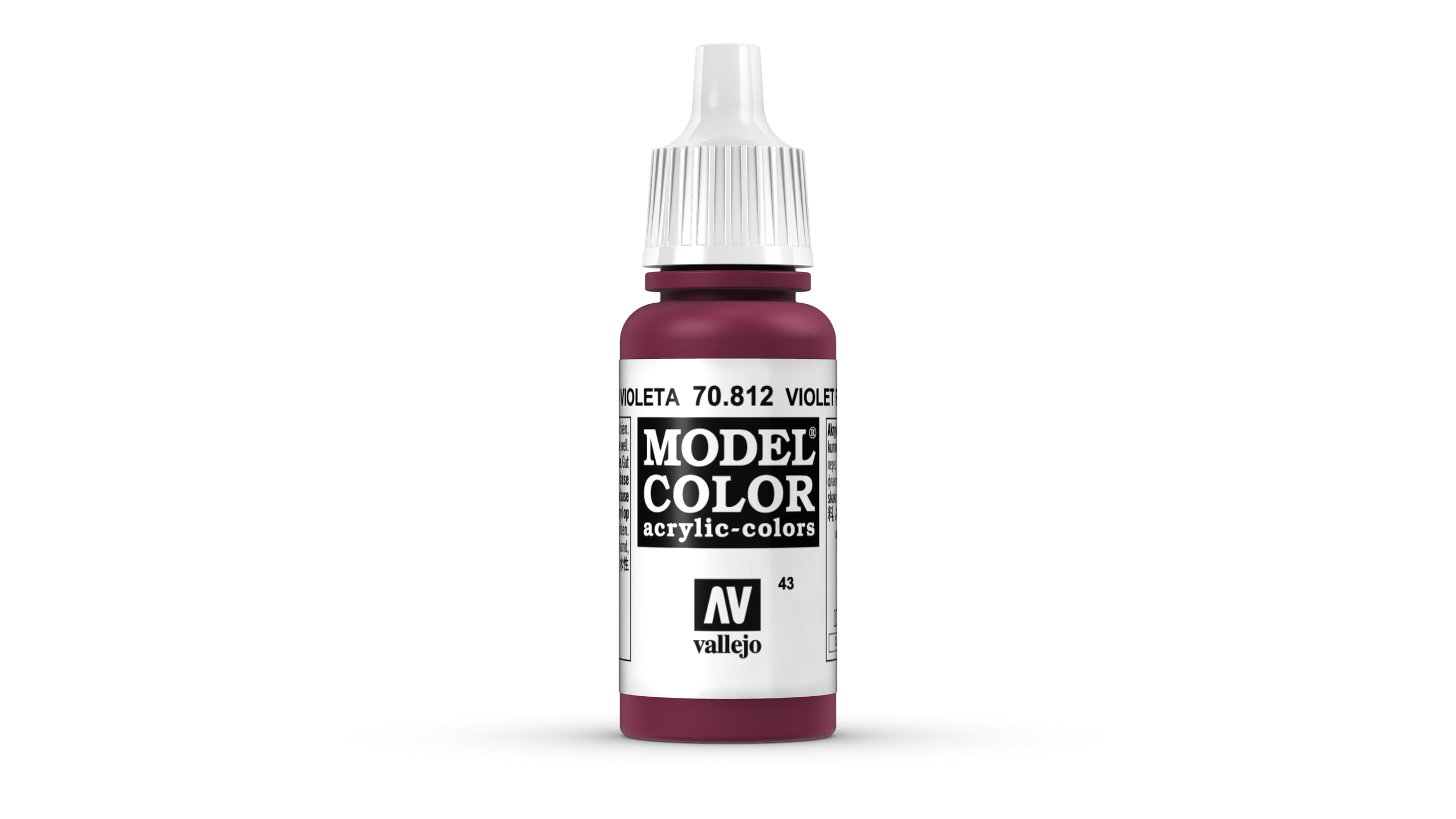 Model Color Vallejo 70812 Violet Red 17 ml Matt Airbrush Farbe