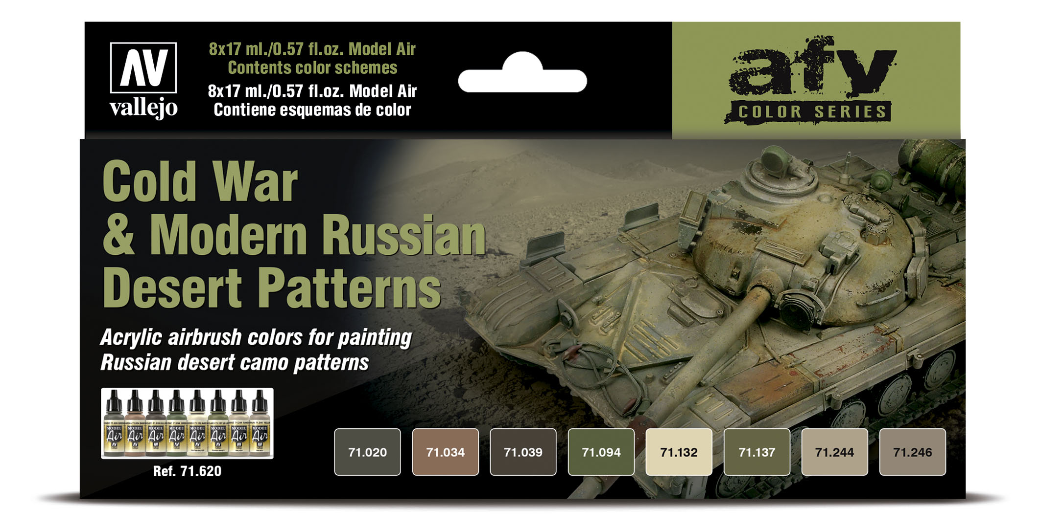 Vallejo AFV Airbrush Farben 71620 Model Air Cold War & Modern Russian ...